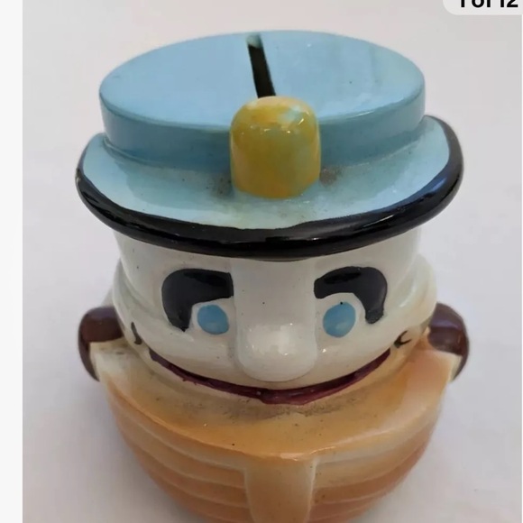 Accents | Vintage Starnes Porcelain Boat Coin Bank Boaty Boatface ...